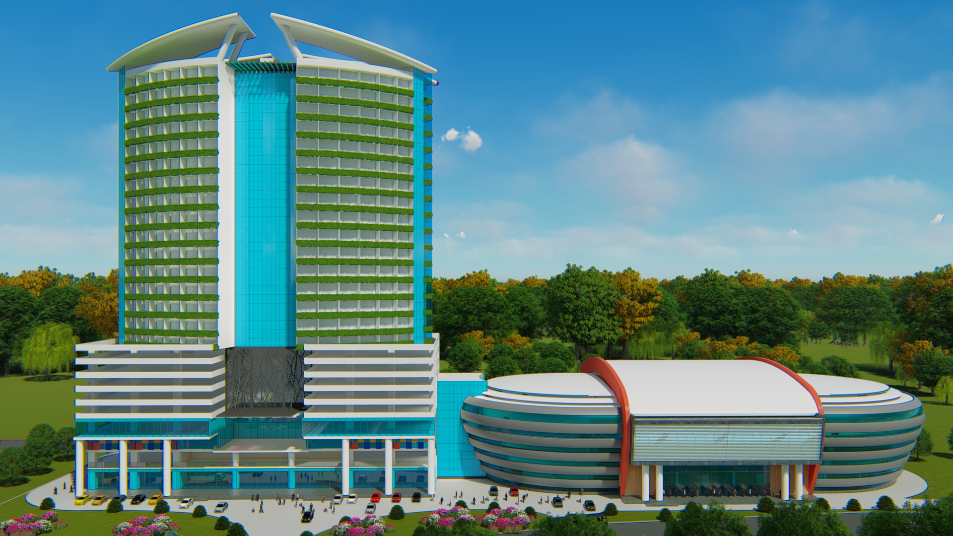 Architectural Design for Wapo Mission Center - Space Architects