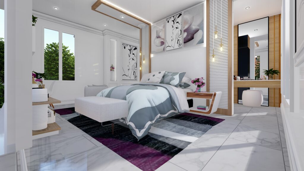 Cool Color Tones House Interiors - Space Architects